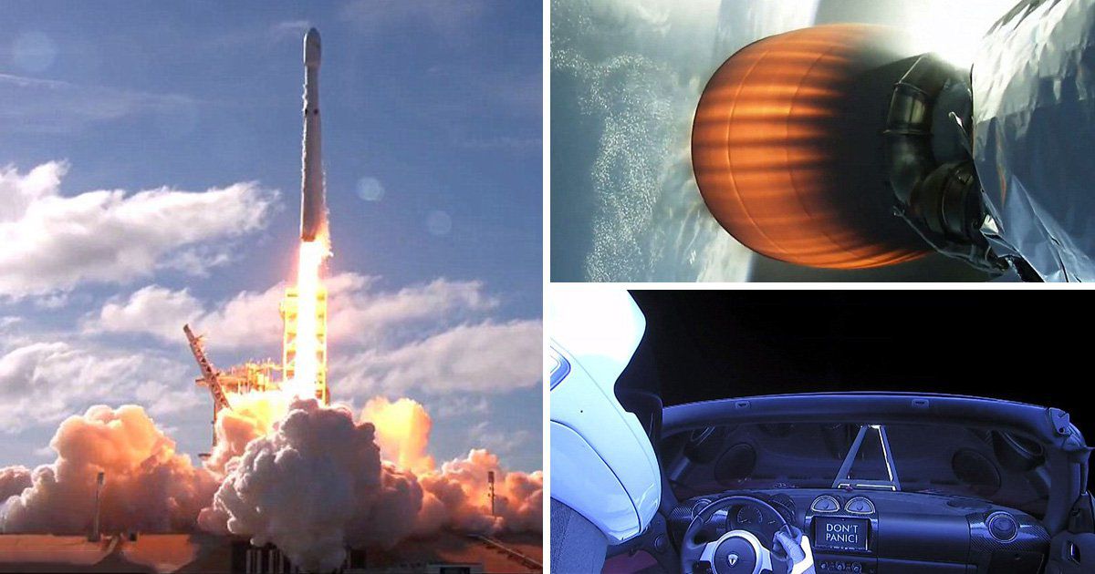 Elon Musk blasts Tesla into dwelling on unique SpaceX jumbo rocket ...
